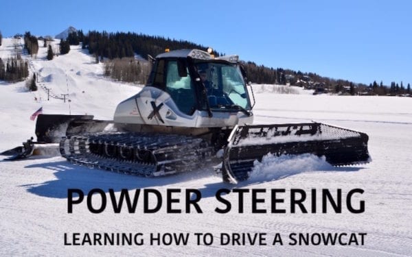Powder Steering: Learning to drive a snowcat